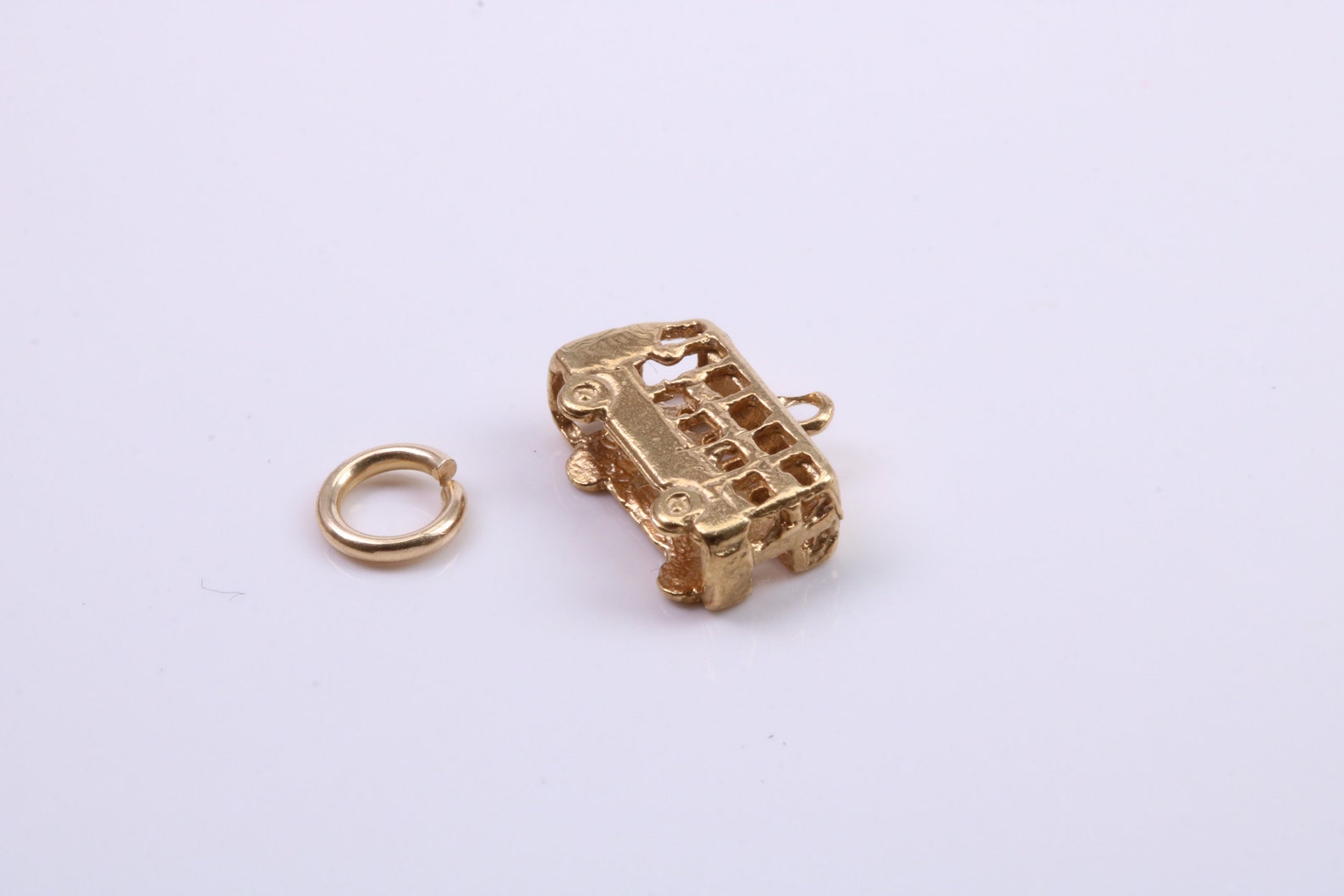 London Bus Charm, Traditional Charm, Made From Solid Yellow Gold ...