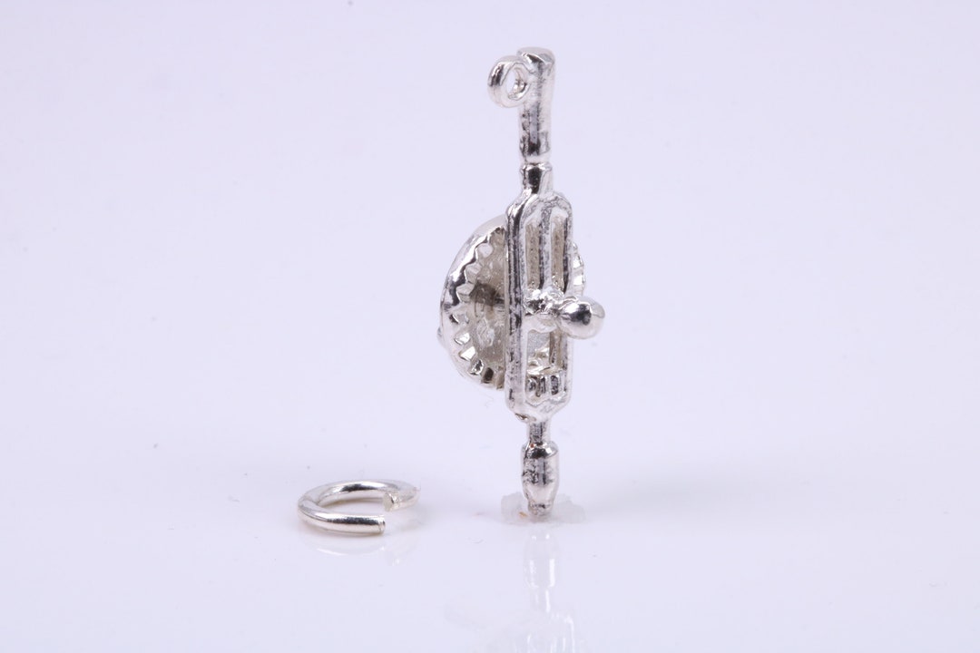 Hand Drill Charm, Traditional Charm, Made From Solid 925 Grade Sterling ...