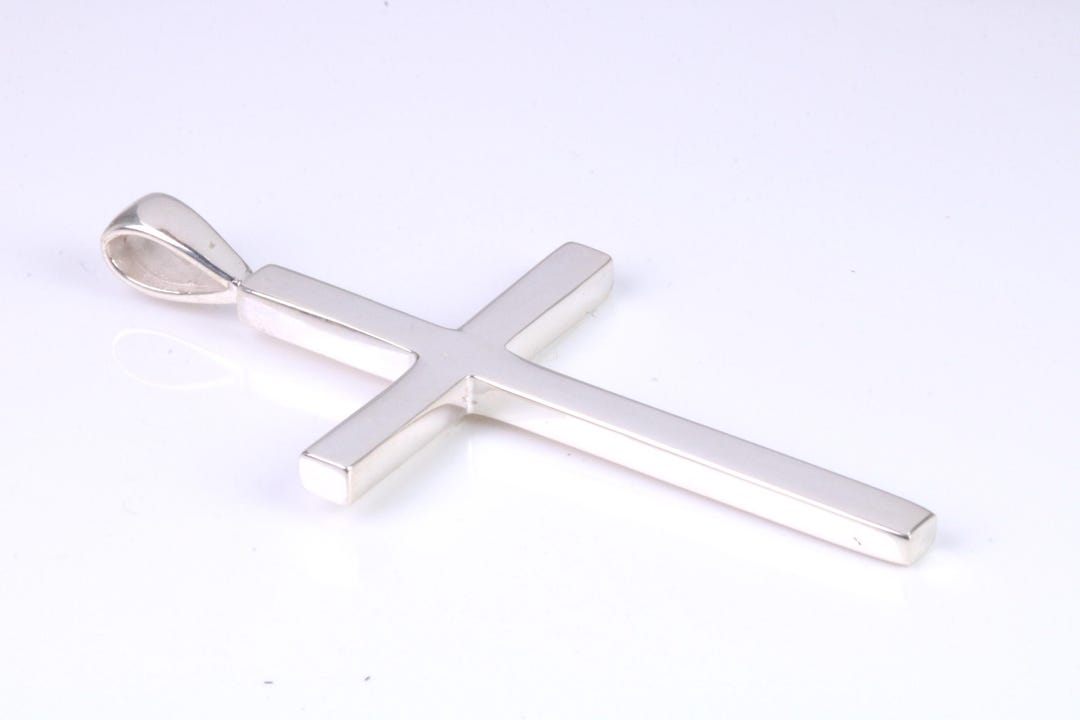 Very Large 50 Mm Long Chunky Cross, Made From Solid Cast Silver, Option ...