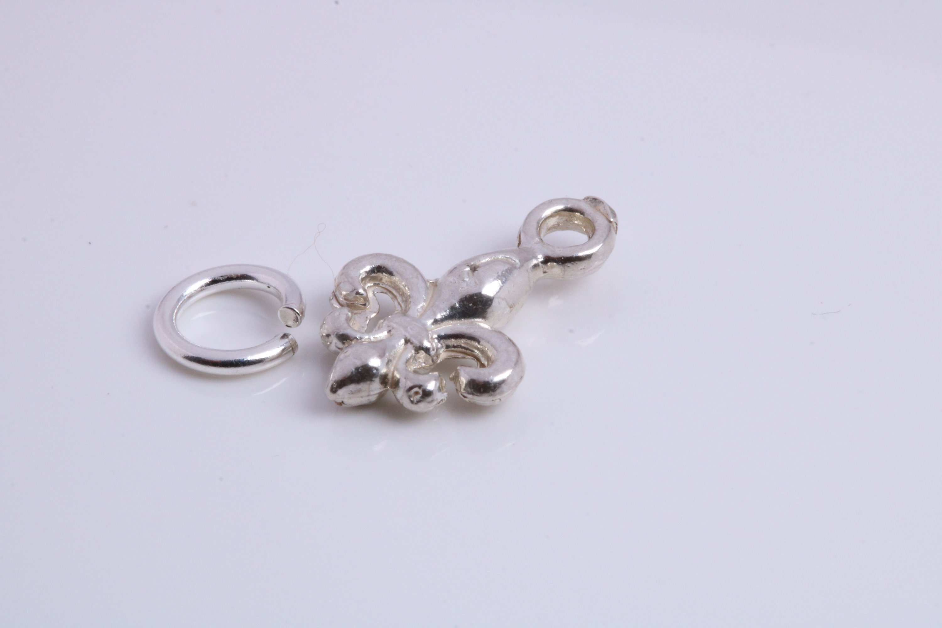 Fleur De Lis Charm, Traditional Charm, Made From Solid 925 Grade ...