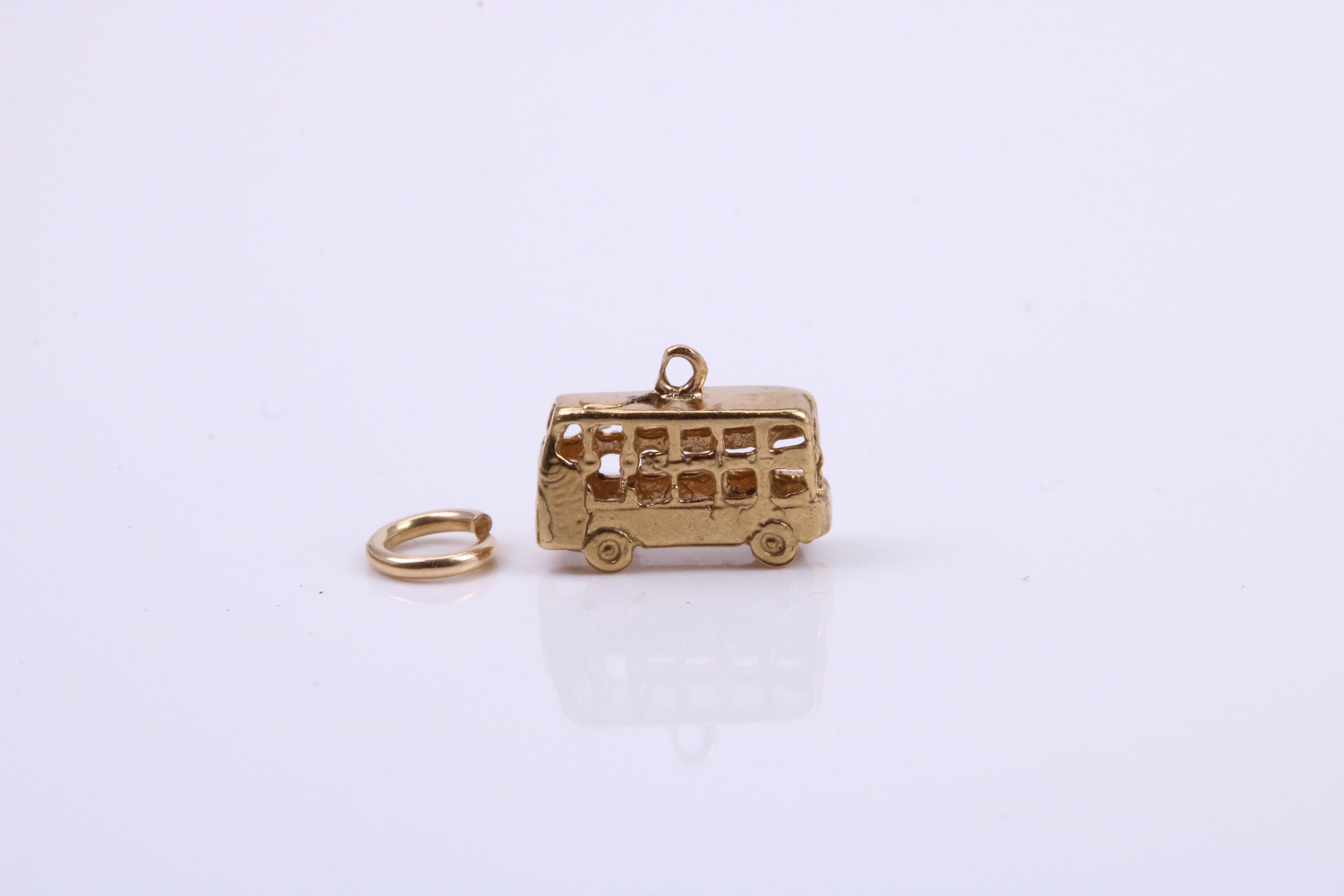 London Bus Charm, Traditional Charm, Made From Solid Yellow Gold ...