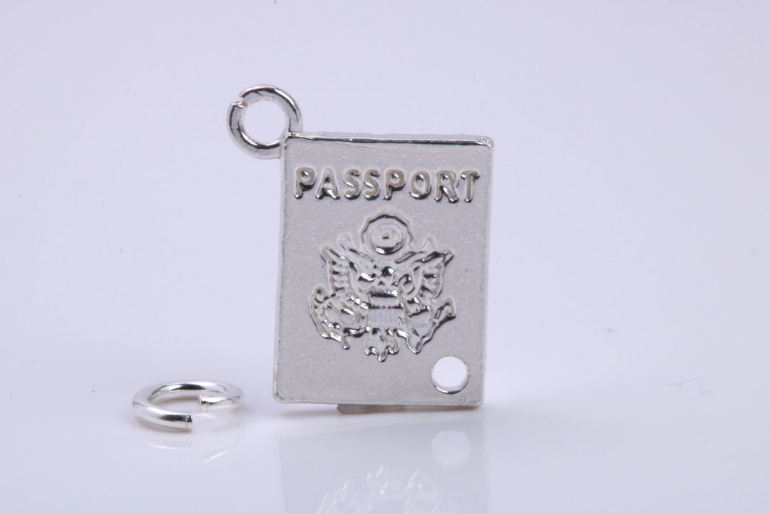 Passport Charm, Traditional Charm, Made From Solid 925 Grade Sterling ...