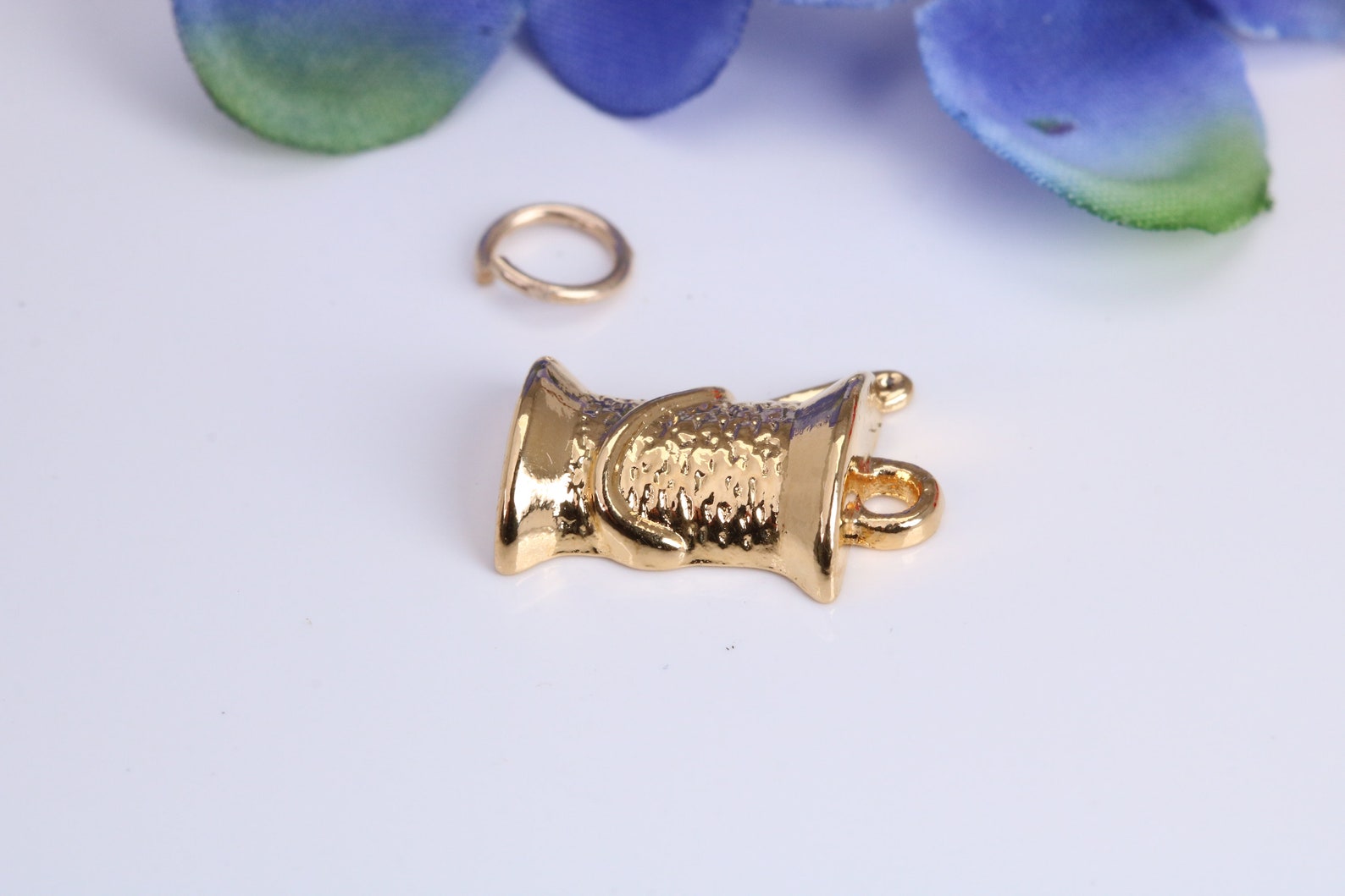 Ice Bucket Charm, Traditional Charm, Made From Solid Cast Yellow Gold ...