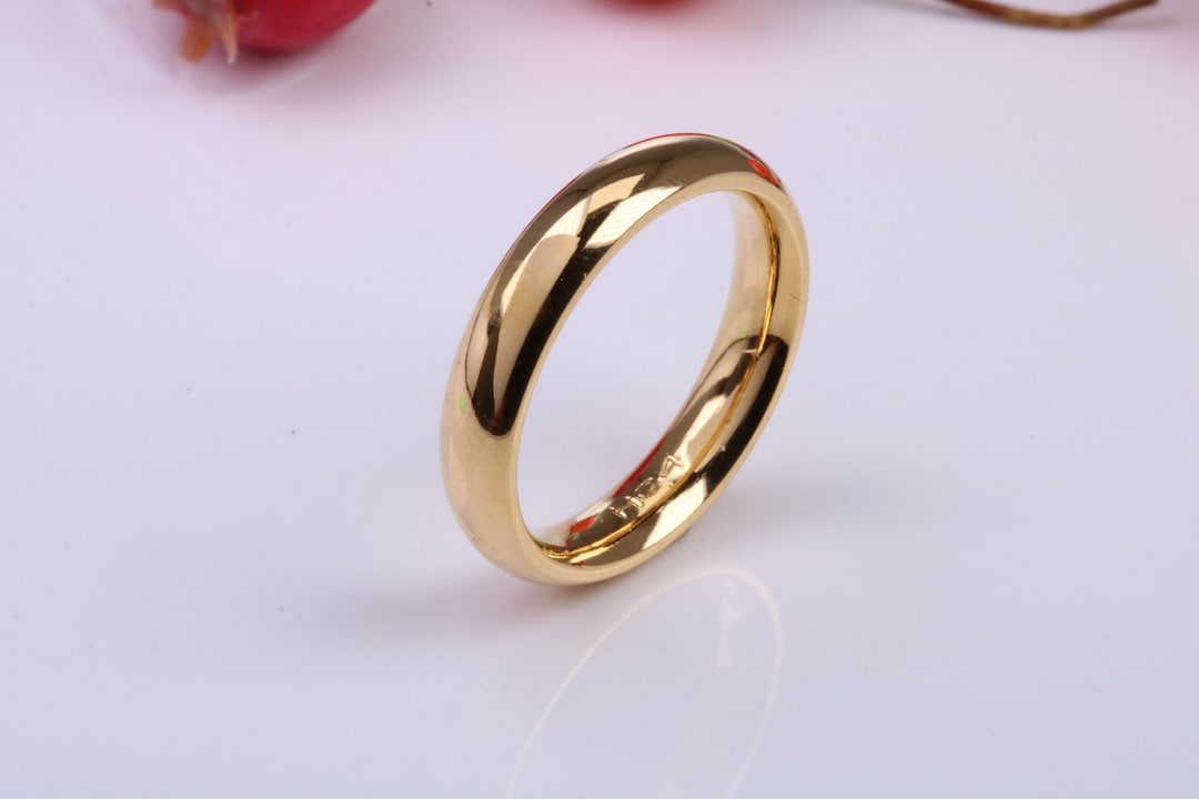 5 Mm Wide Simple Band, D Profile, Made From Solid Silver and Further ...