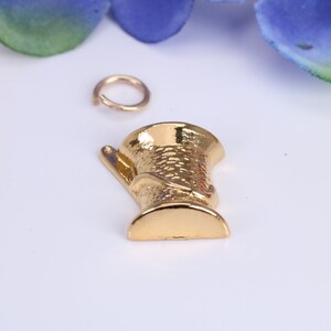 Ice Bucket Charm, Traditional Charm, Made From Solid Cast Yellow Gold ...
