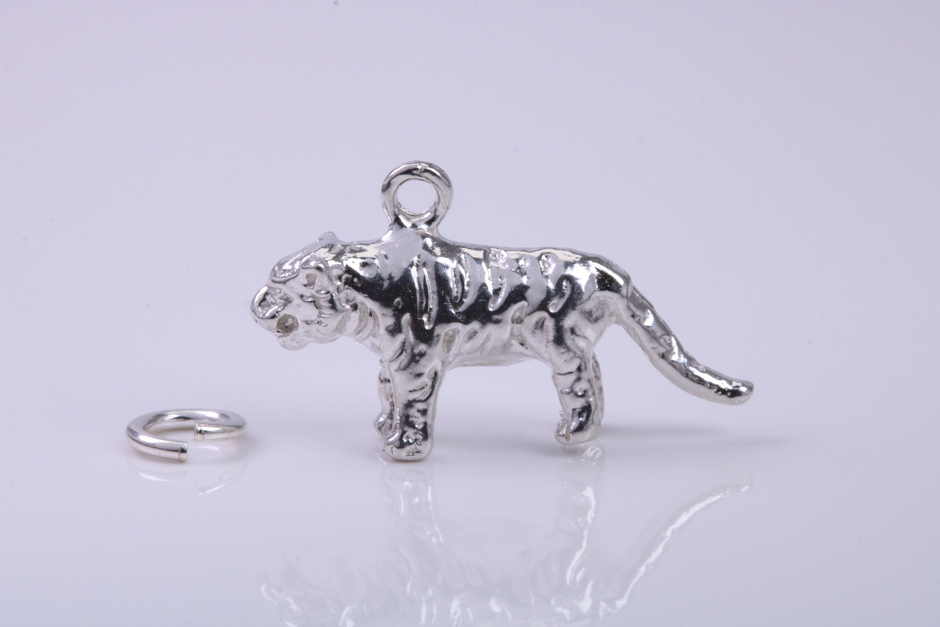 Tiger Charm Traditional Charm Made From Solid 925 Grade - Etsy