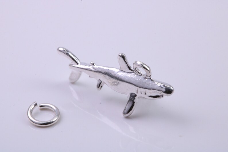Shark Charm, Traditional Charm, Made From Solid 925 Grade Sterling ...