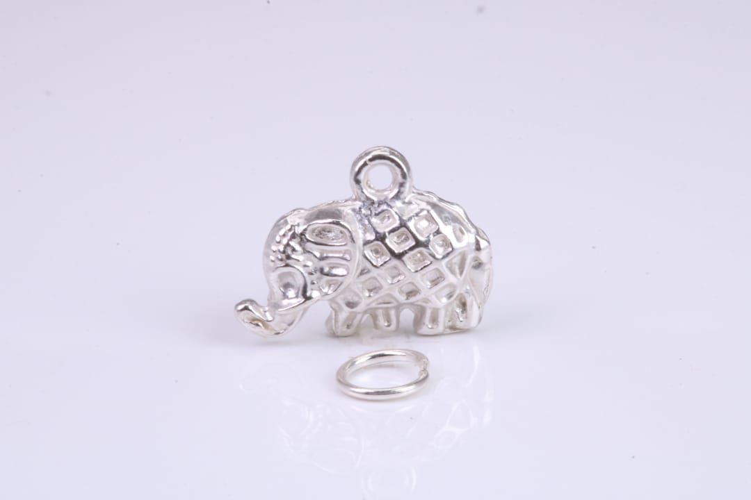 Elephant Charm, Traditional Charm, Made From Solid 925 Grade Sterling ...