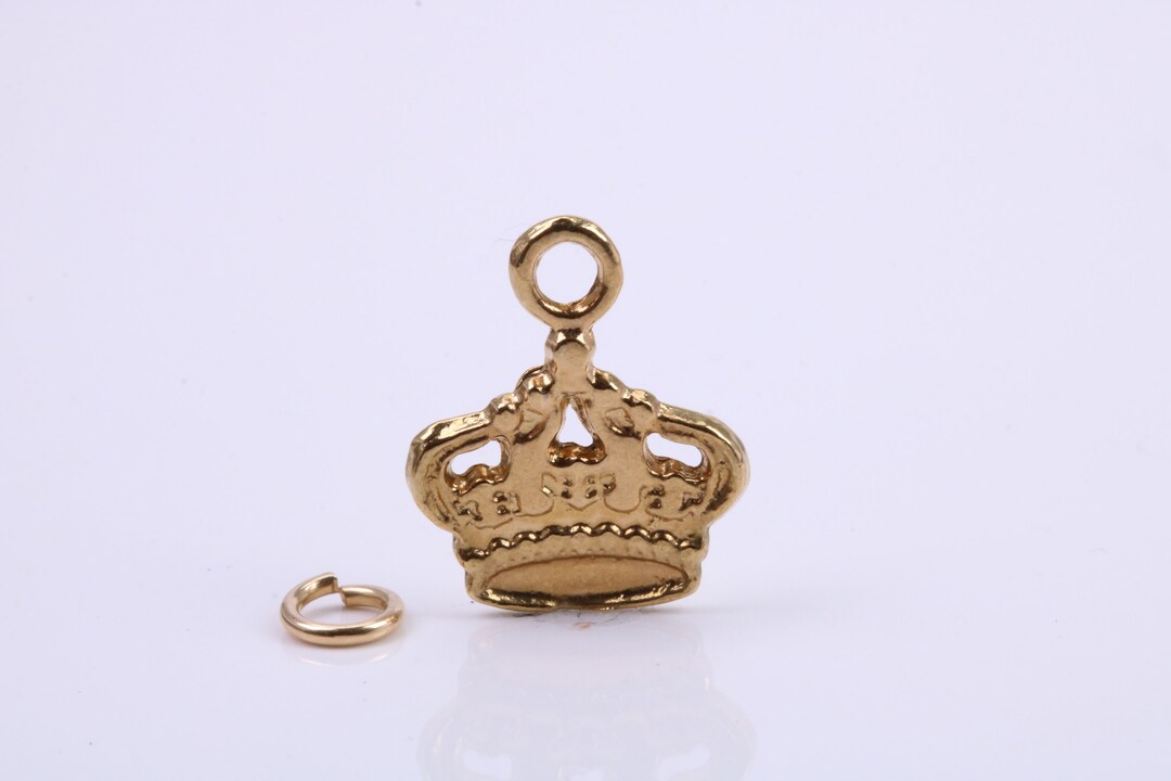 Royal Crown Charm, Traditional Charm, Made From Solid 9ct Yellow Gold ...