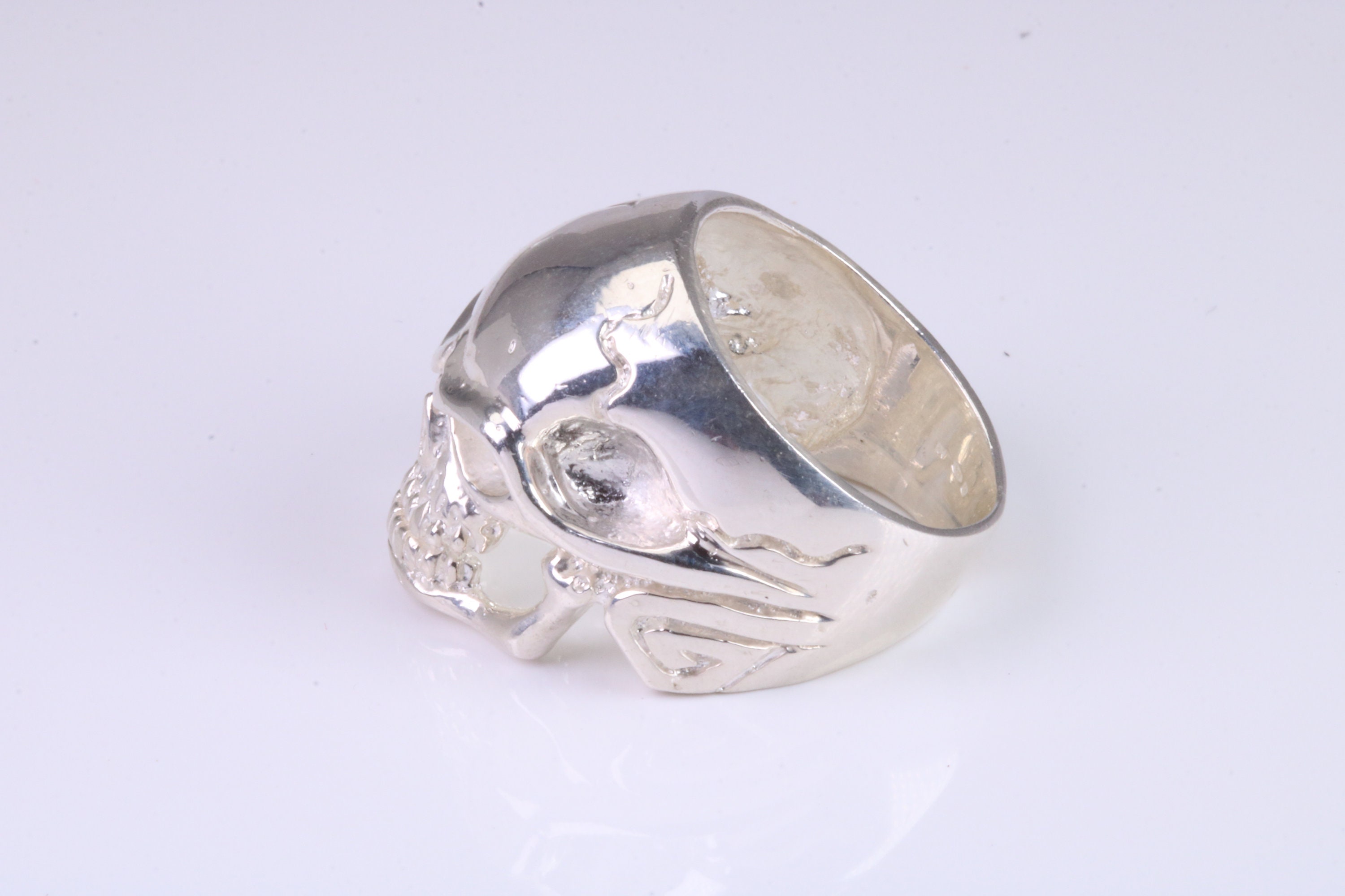 Large and Heavy Skull Ring, Made From Solid Cast Silver, British ...