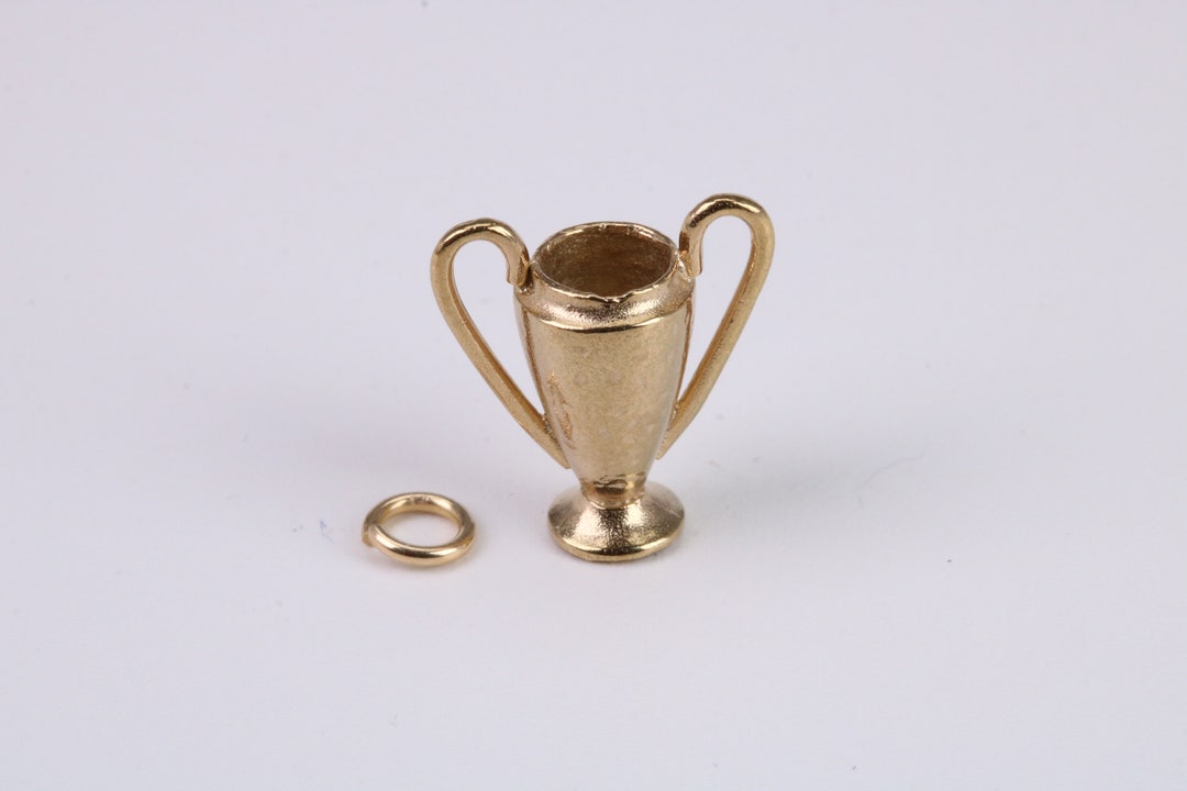 Sports Trophy Charm, Traditional Charm, Made From Solid Cast Yellow ...