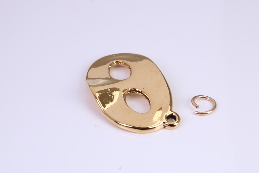 Pantomime Mask Charm, Traditional Charm, Made From Solid Cast Yellow ...