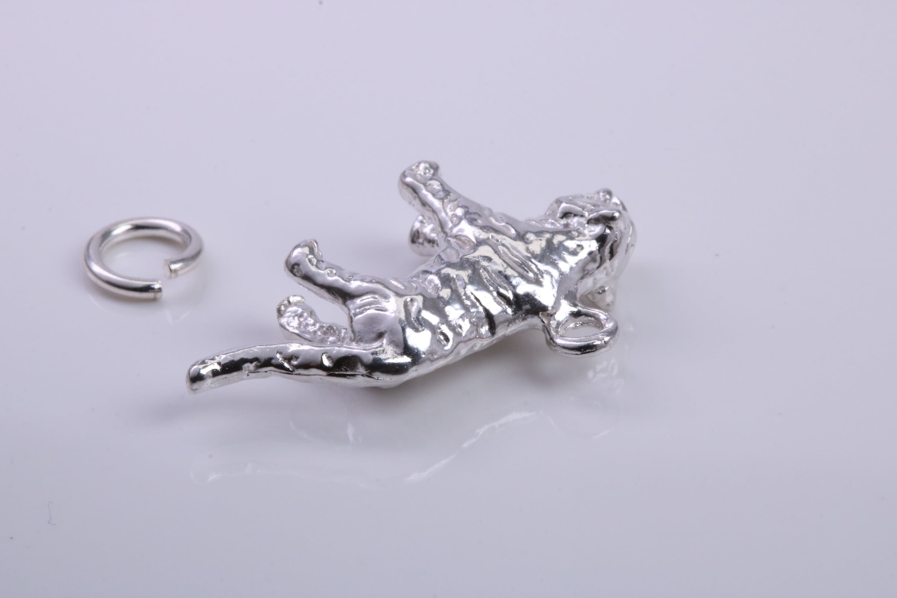 Tiger Charm Traditional Charm Made From Solid 925 Grade - Etsy
