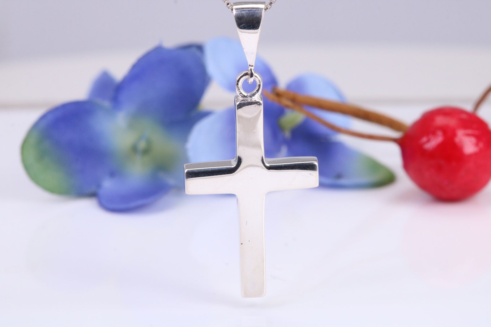Sterling Silver Solid Chunky Cross Necklace, Made From Solid Cast ...