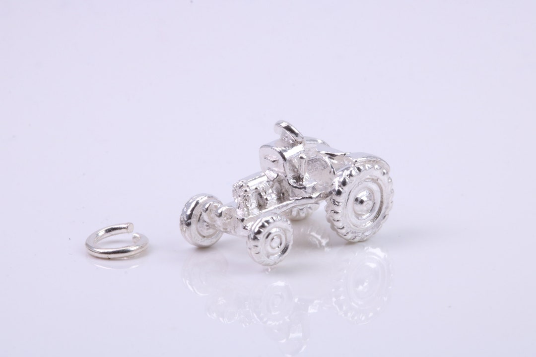 Farm Tractor Charm, Traditional Charm, Made From Solid 925 Grade ...