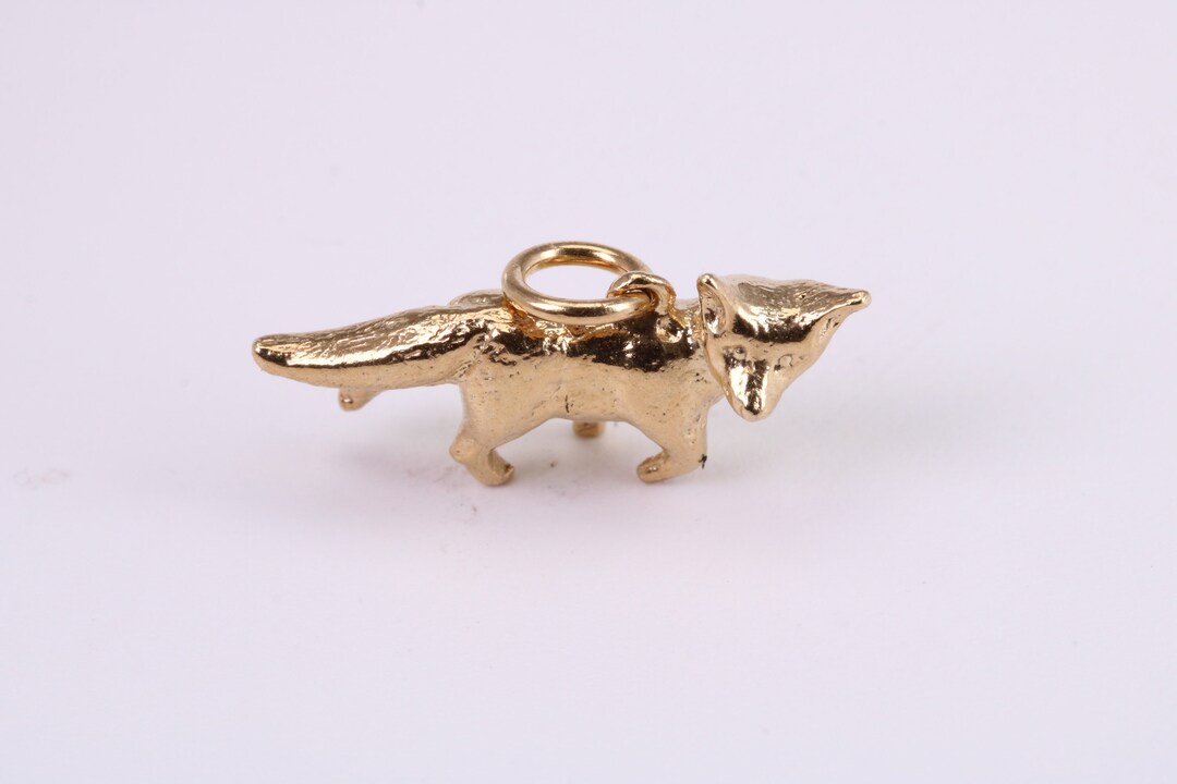 Fox Charm, Traditional Charm, Made From Solid Yellow Gold, British ...