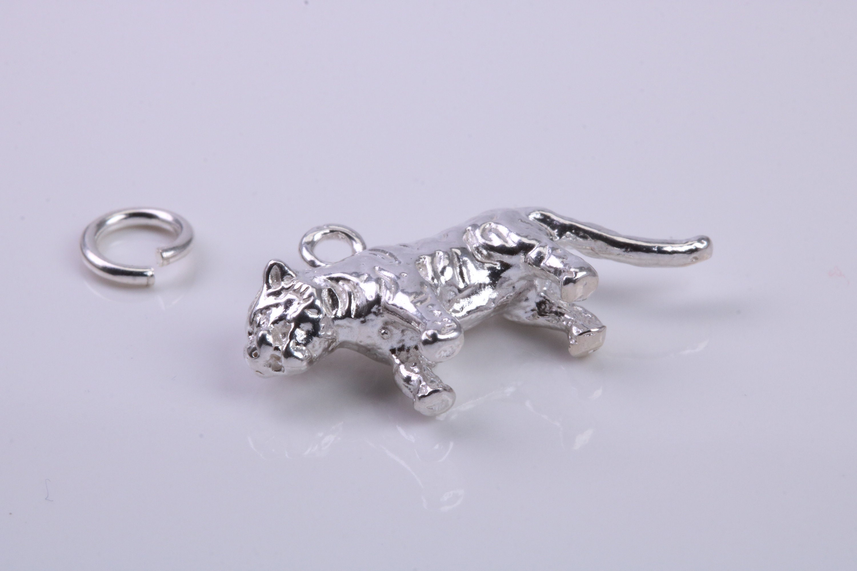 Tiger Charm Traditional Charm Made From Solid 925 Grade - Etsy