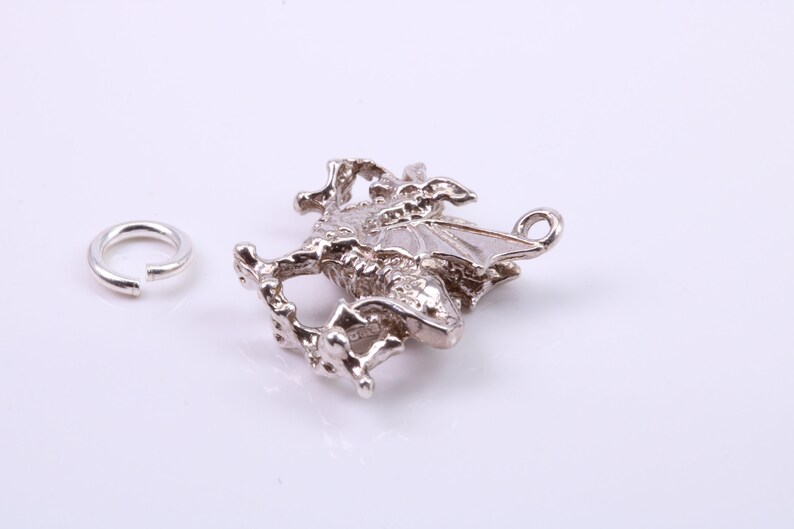 Welsh Dragon Charm, Traditional Charm, Made From Solid 925 Grade ...