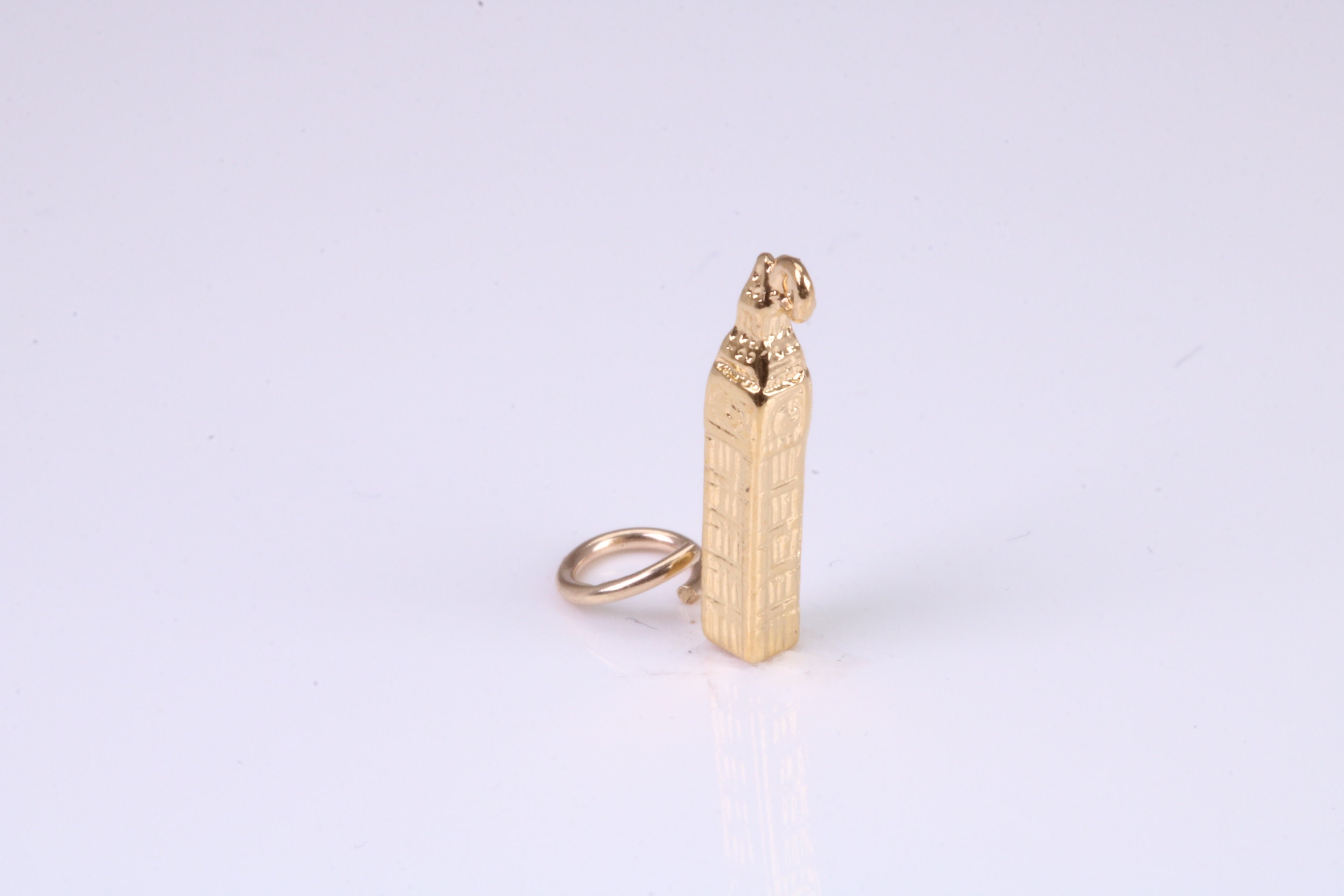 Iconic London Big Ben Charm, Traditional Charm, Made From Solid Yellow ...