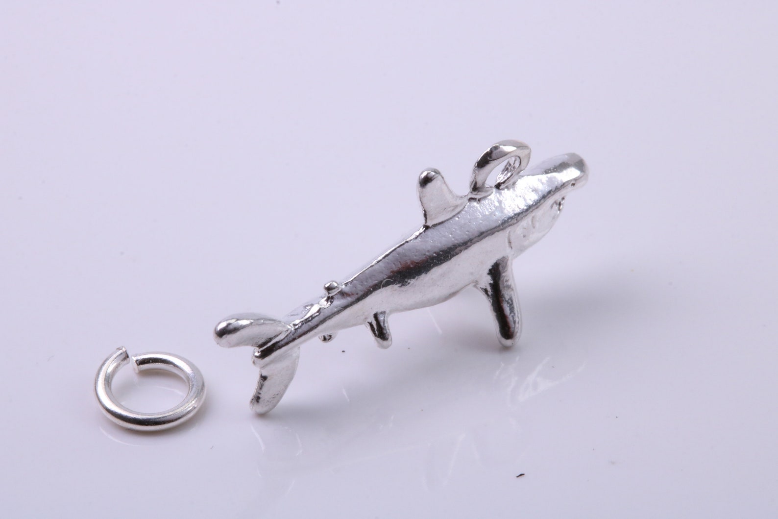 Shark Charm, Traditional Charm, Made From Solid 925 Grade Sterling ...