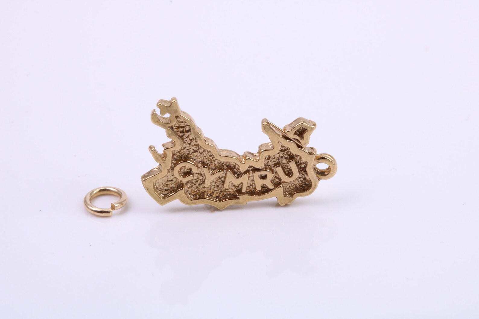Map of Cymru Charm, Traditional Charm, Made From Solid 9ct Yellow Gold ...