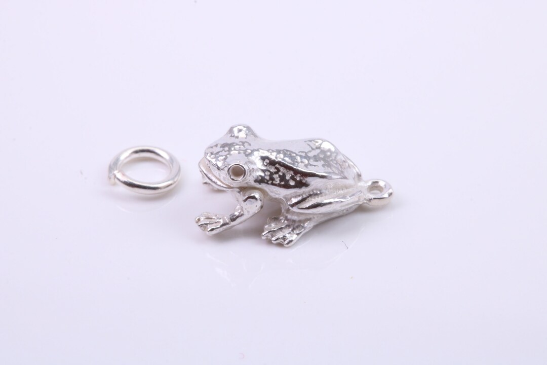 Frog Charm, Traditional Charm, Made From Solid 925 Grade Sterling ...