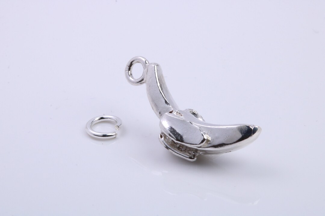Banana Charm, Traditional Charm, Made From Solid 925 Grade Sterling ...