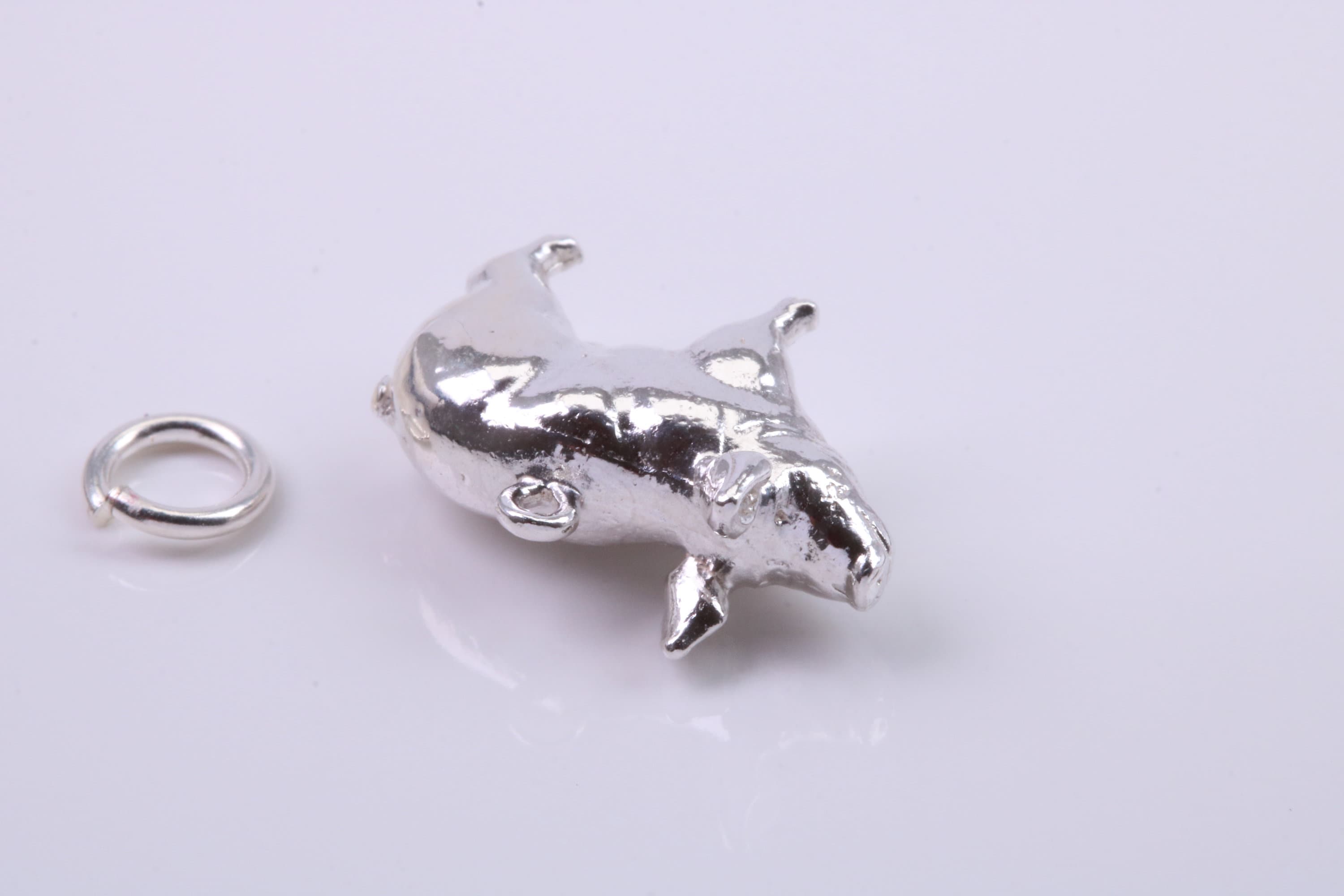 Farm Pig Charm, Traditional Charm, Made From Solid 925 Grade Sterling ...