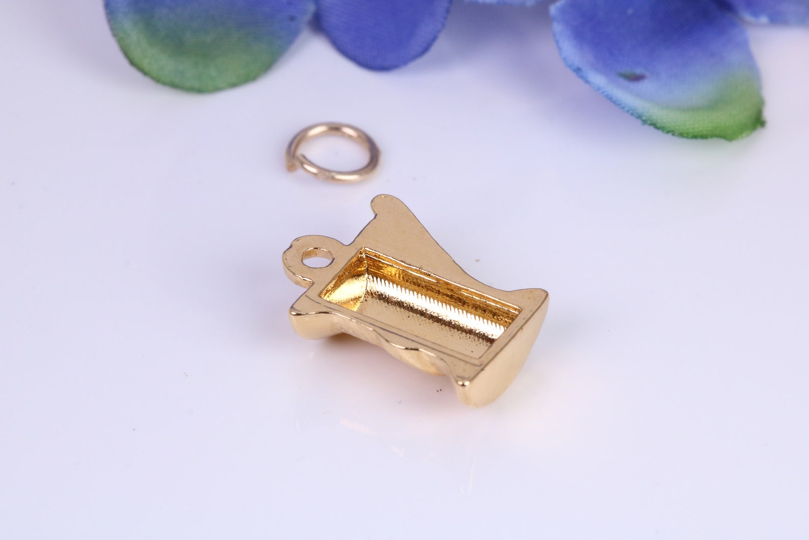 Ice Bucket Charm, Traditional Charm, Made From Solid Cast Yellow Gold ...