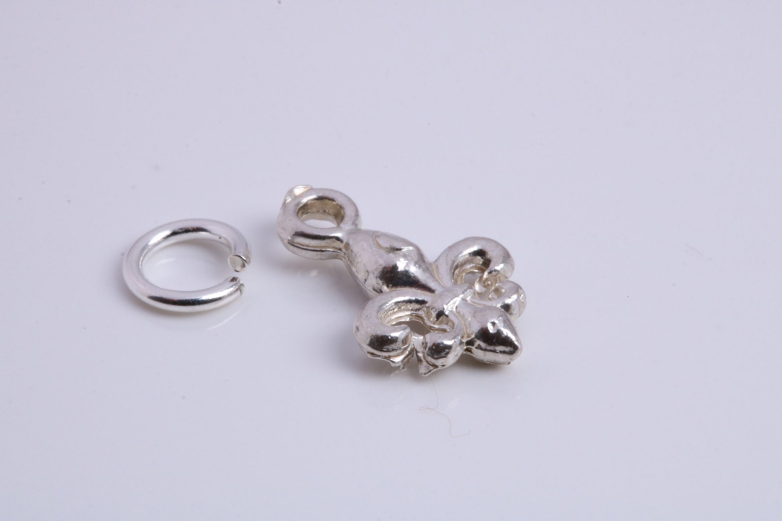 Fleur De Lis Charm, Traditional Charm, Made From Solid 925 Grade ...