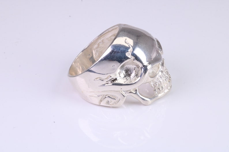 Large and Heavy Skull Ring, Made From Solid Cast Silver, British ...