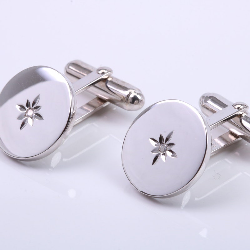 Silver Cufflinks - Etsy