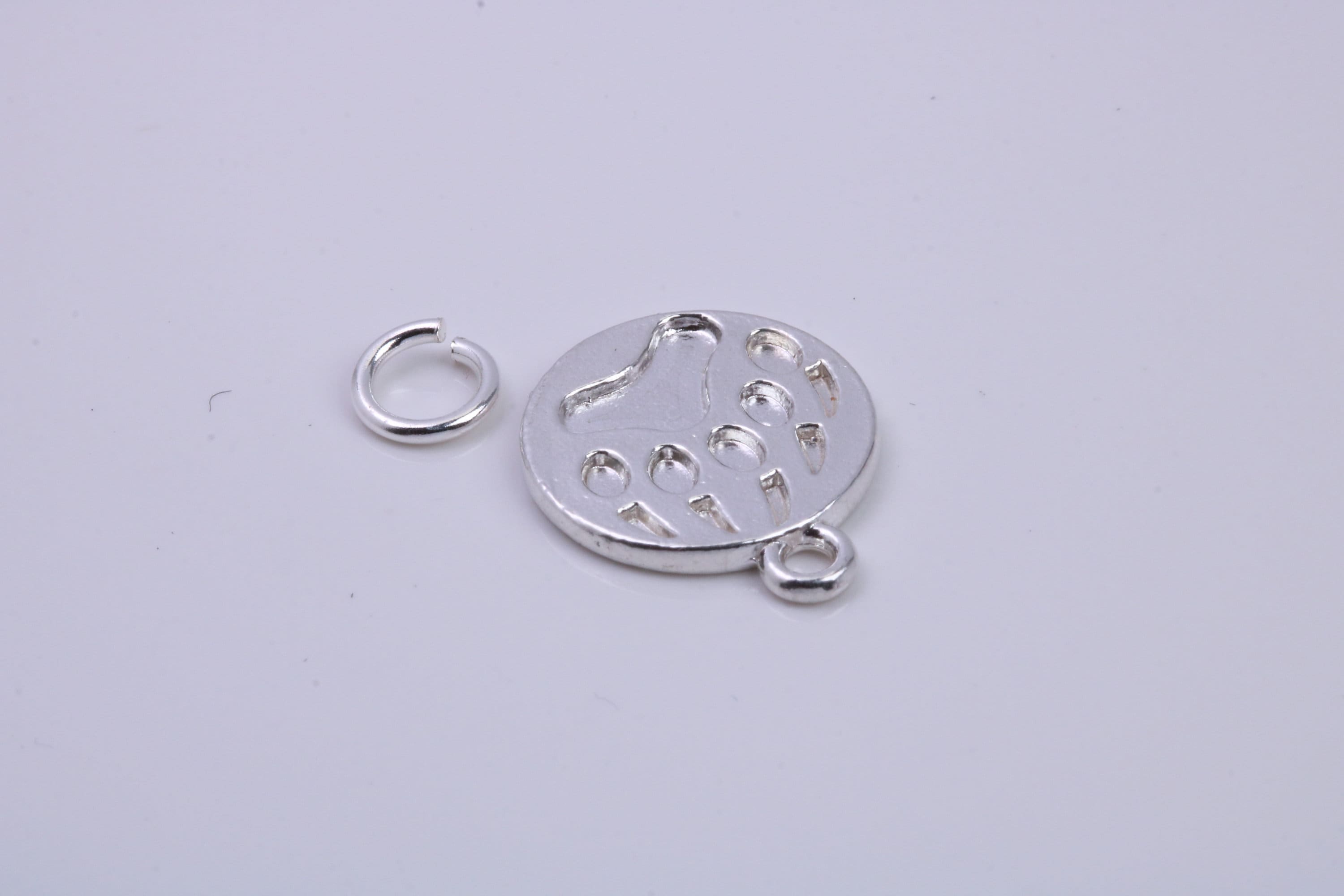 Paw Print Charm, Traditional Charm, Made From Solid 925 Grade Sterling ...