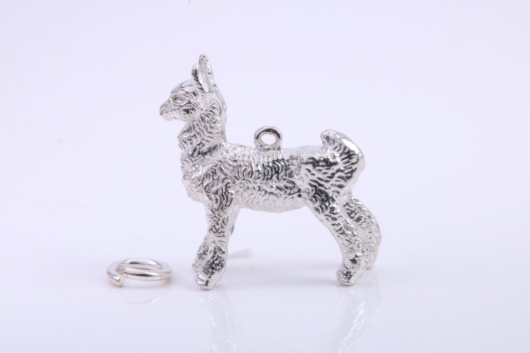 Llama Charm, Traditional Charm, Made From Solid 925 Grade Sterling ...