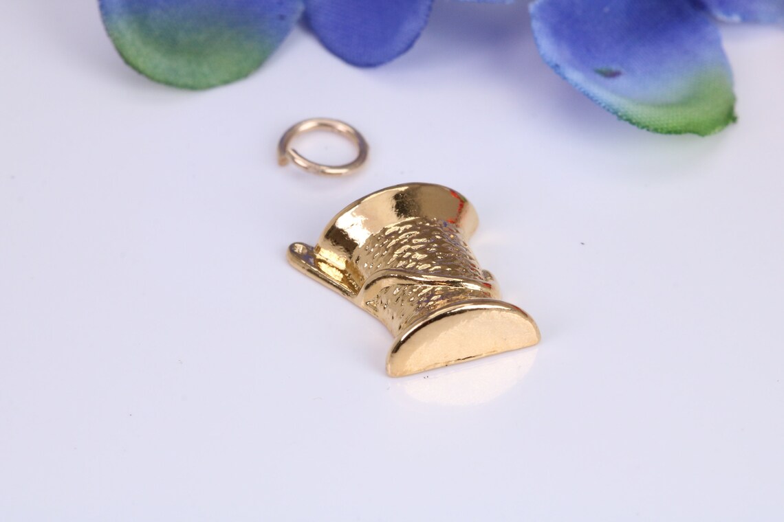 Ice Bucket Charm, Traditional Charm, Made From Solid Cast Yellow Gold ...