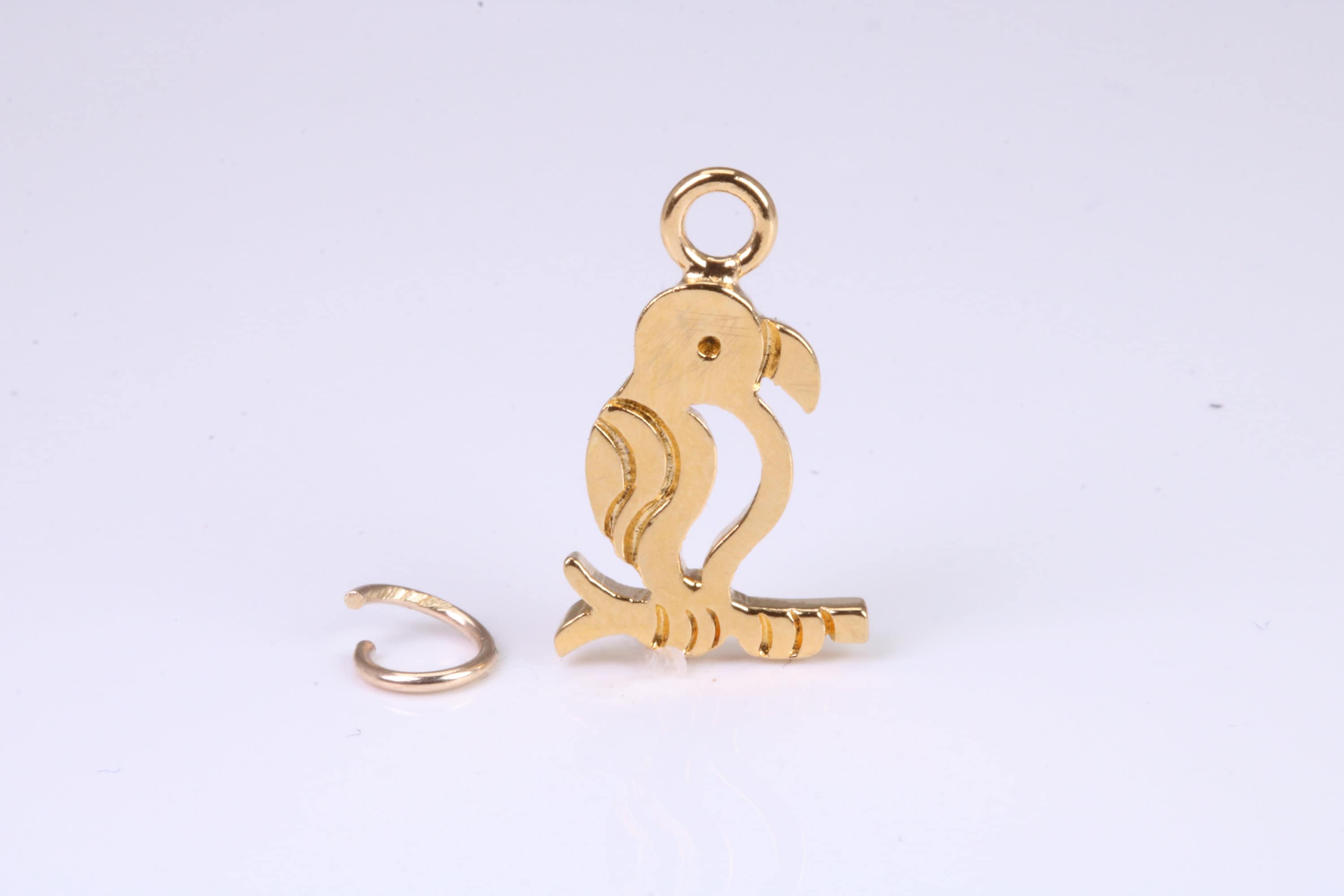 Parrot Charm, Traditional Charm, Made From Solid Yellow Gold, British ...
