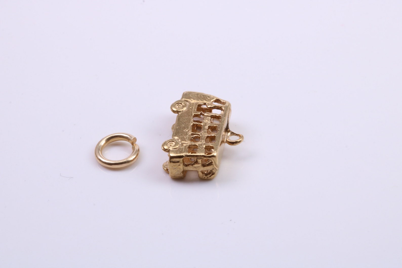 London Bus Charm, Traditional Charm, Made From Solid Yellow Gold ...
