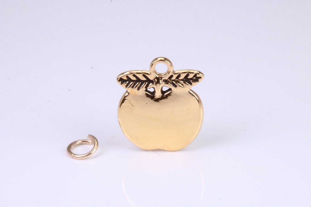 Apple Charm, Traditional Charm, Made From Solid Yellow Gold, British ...