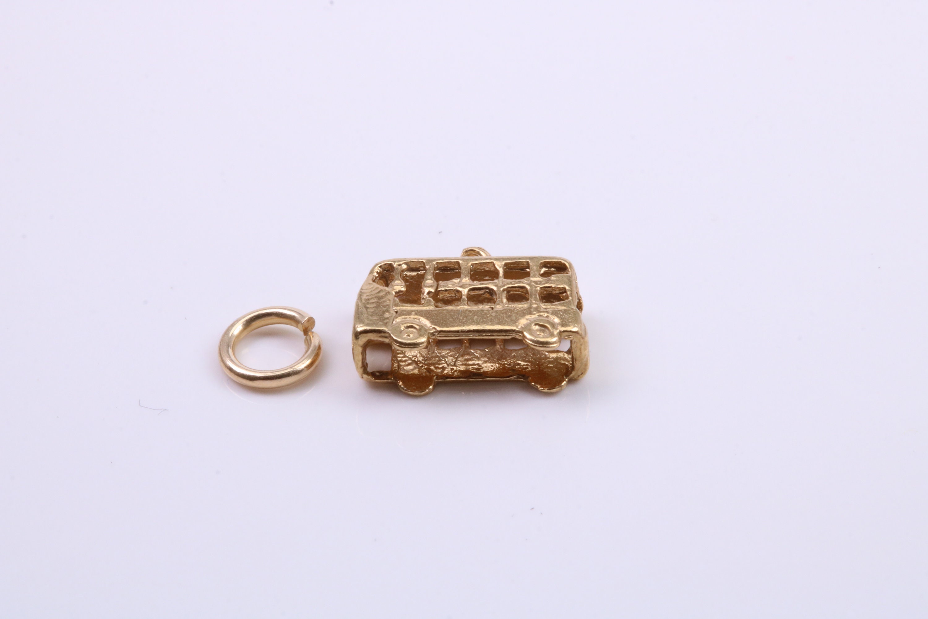 London Bus Charm, Traditional Charm, Made From Solid Yellow Gold ...