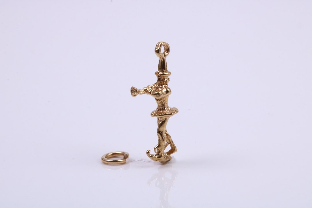 Pied Piper of Hamelin Charm, Traditional Charm, Made From Solid 9ct ...
