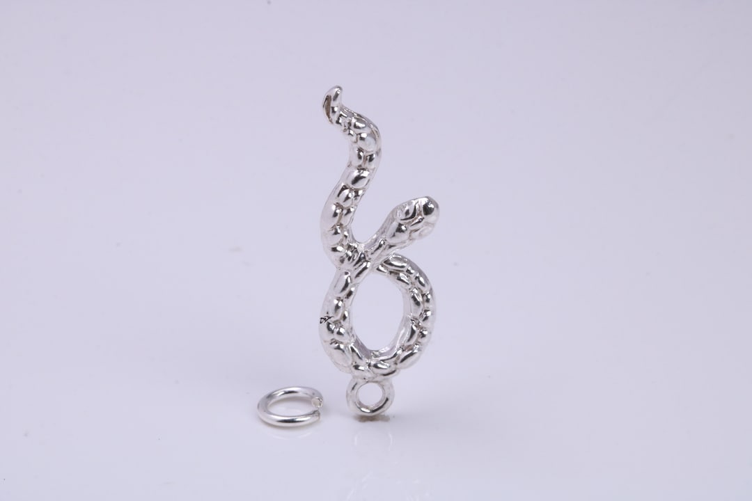 Snake Charm, Traditional Charm, Made From Solid 925 Grade Sterling ...