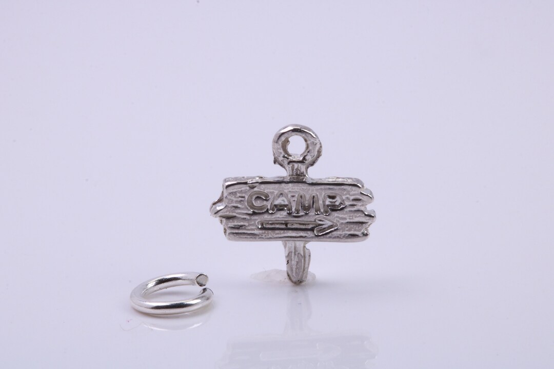 Camping Charm, Traditional Charm, Made From Solid 925 Grade Sterling ...