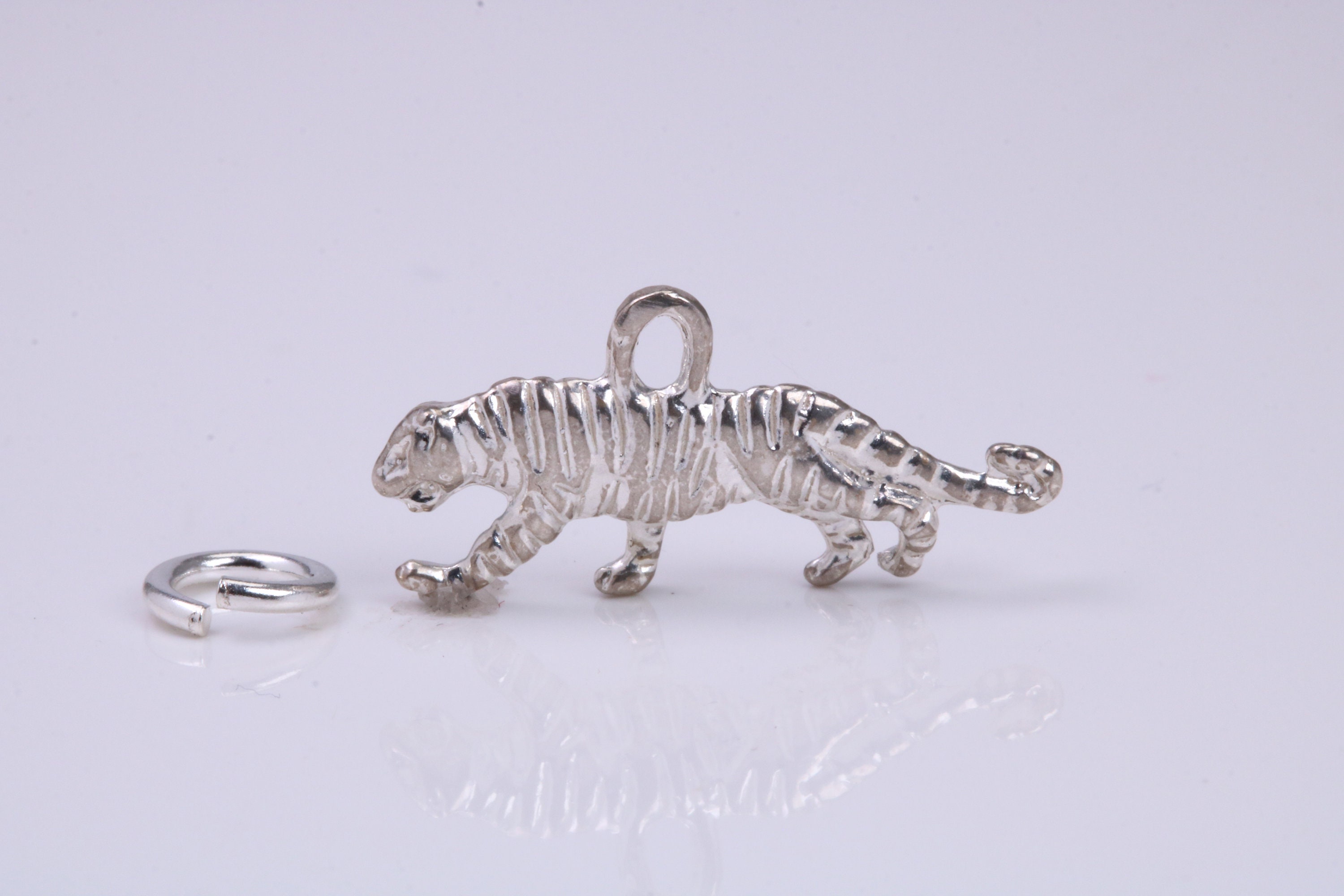 Tiger Charm, Traditional Charm, Made From Solid 925 Grade Sterling ...