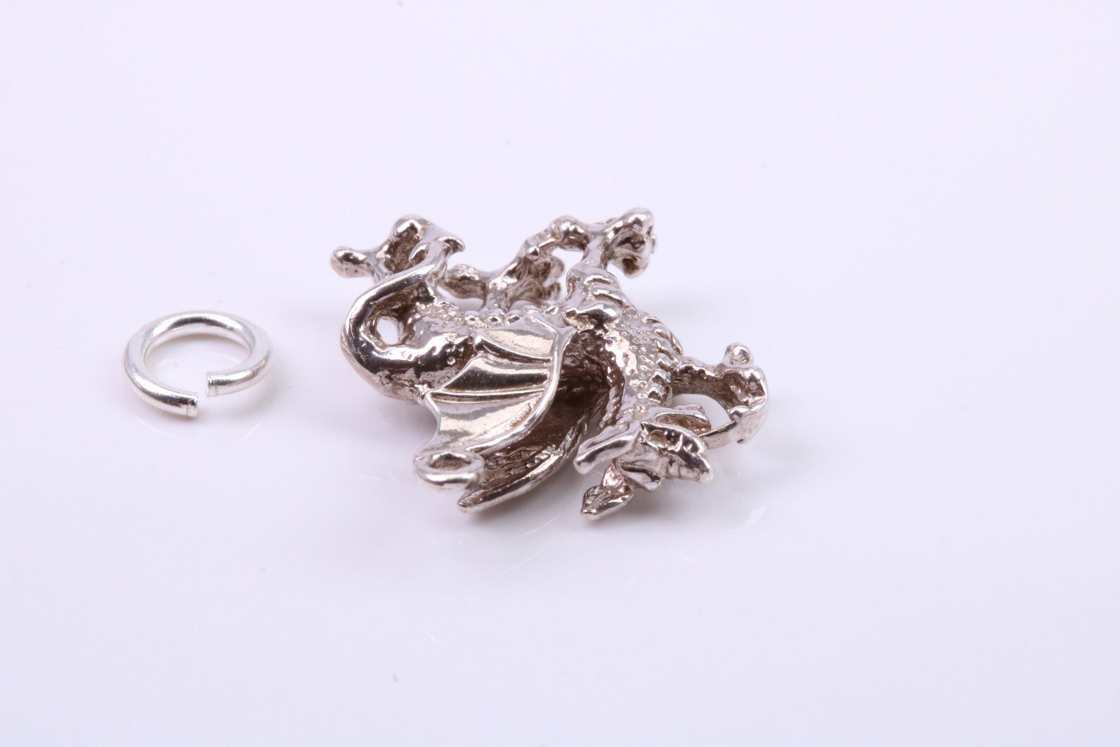 Welsh Dragon Charm, Traditional Charm, Made From Solid 925 Grade ...