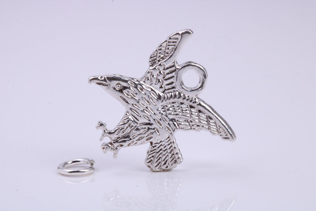 Eagle Charm, Traditional Charm, Made From Solid 925 Grade Sterling ...