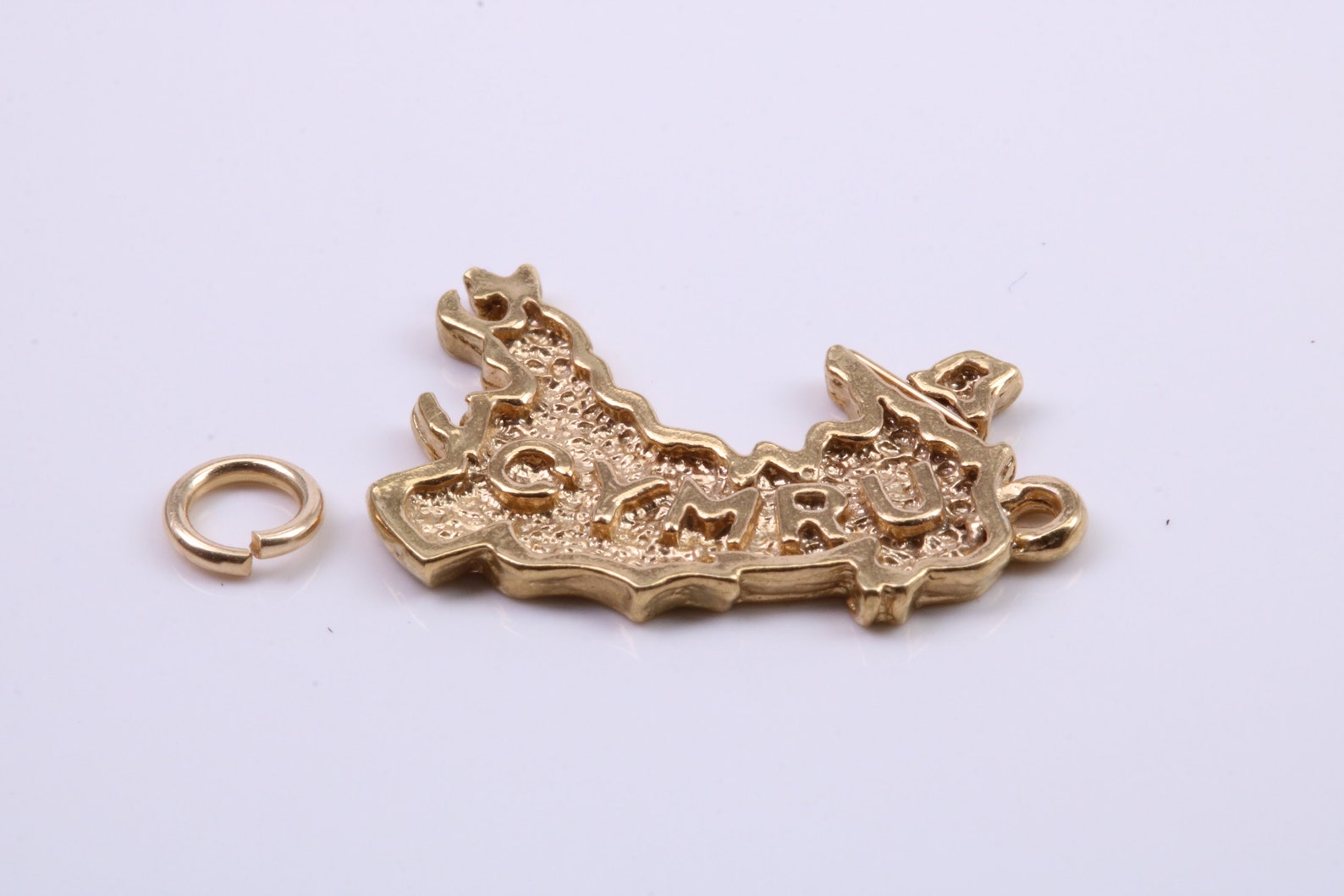 Map of Cymru Charm, Traditional Charm, Made From Solid 9ct Yellow Gold ...