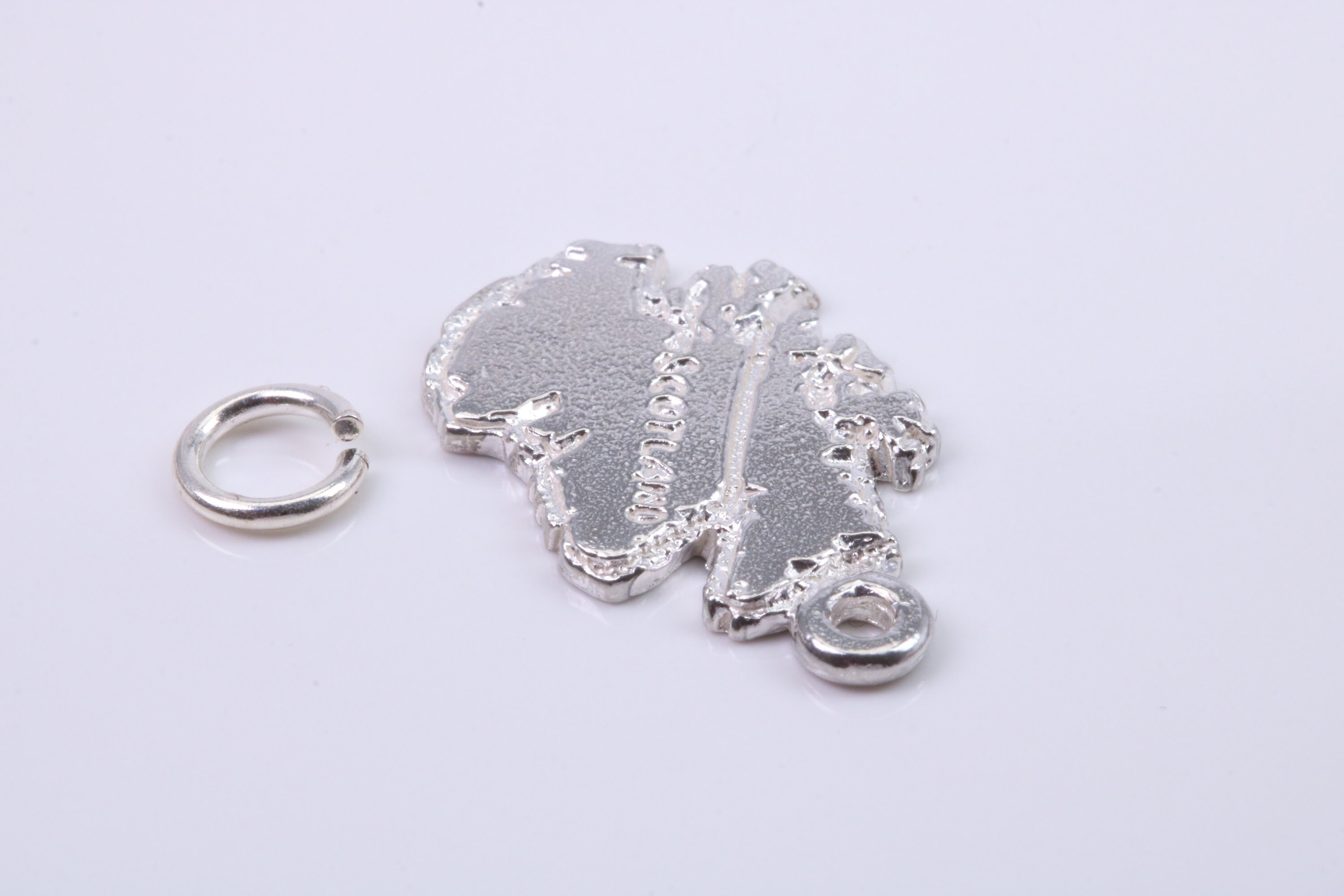 Map of Scotland Charm Traditional Charm Made From Solid 925 - Etsy