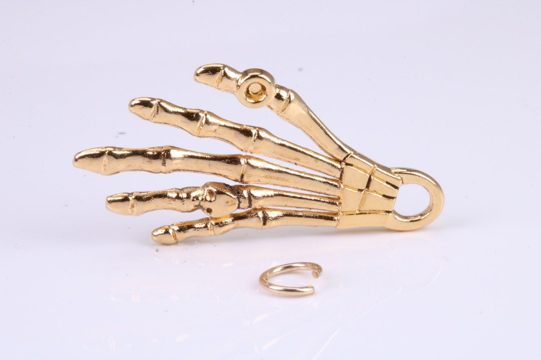 Skeleton Hand Charm, Traditional Charm, Made From Solid Cast British ...