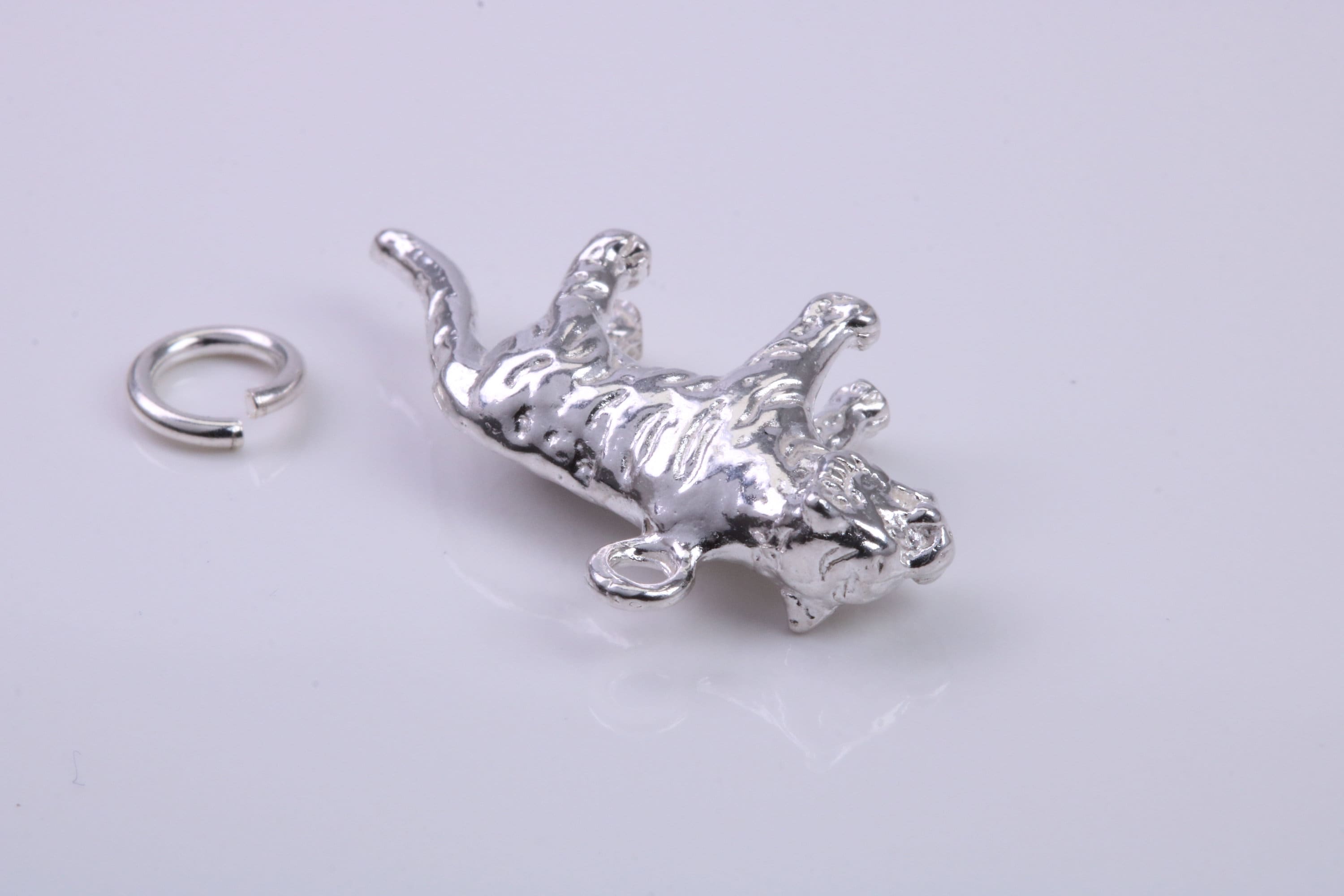 Tiger Charm Traditional Charm Made From Solid 925 Grade - Etsy