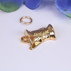 Ice Bucket Charm, Traditional Charm, Made From Solid Cast Yellow Gold ...